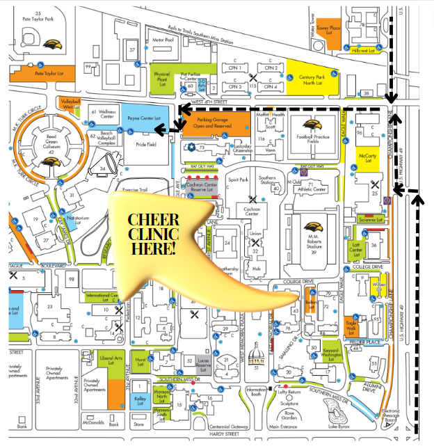 University of Southern Mississippi Cheer